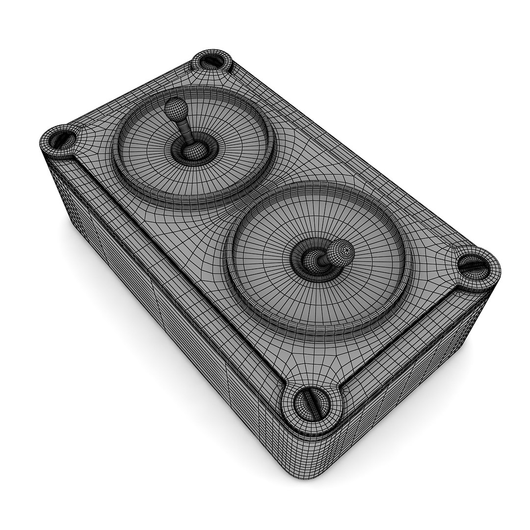 vintage industrial switch 02 3d model