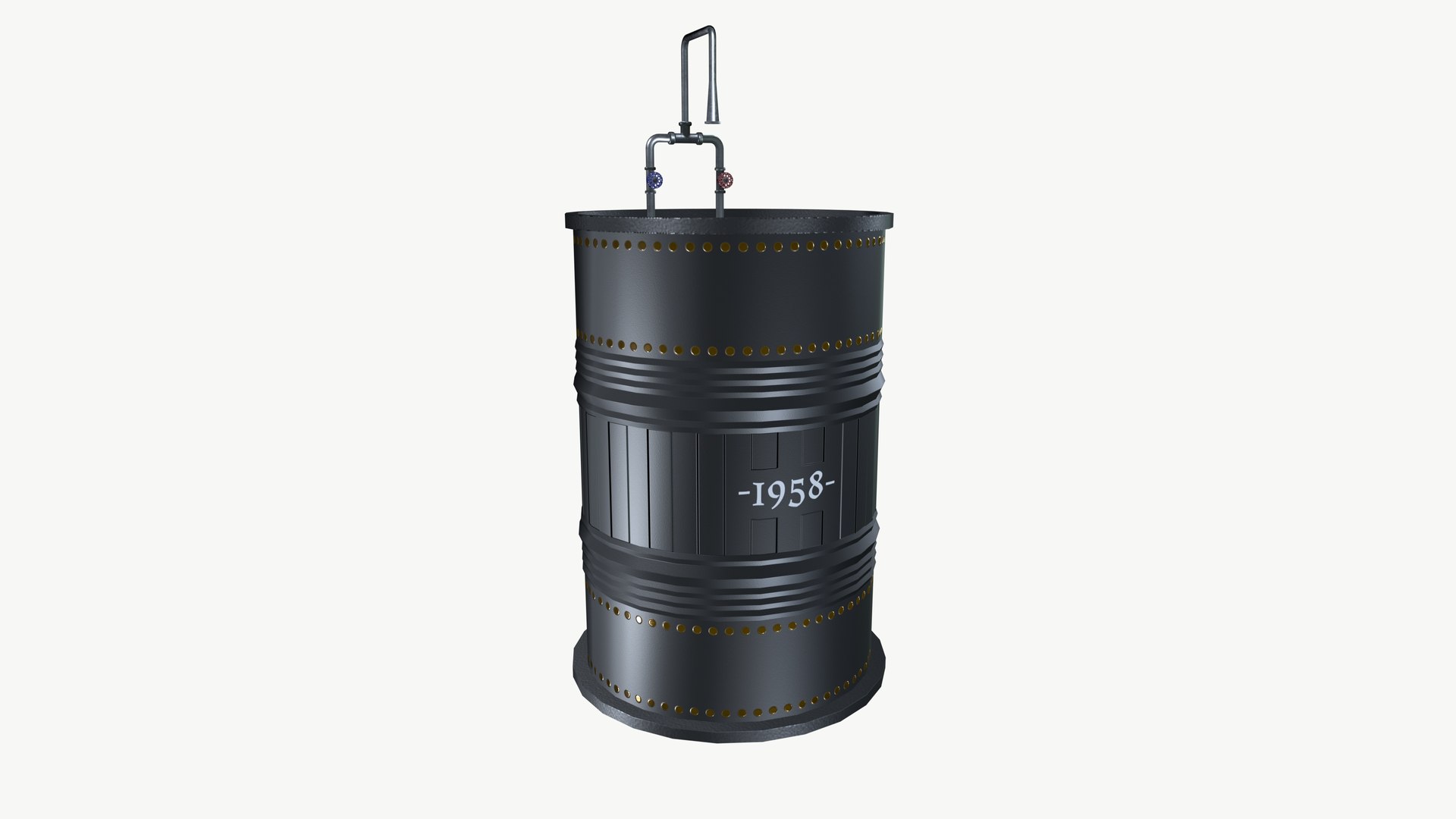 Barrel Wash Basin 3D Model - TurboSquid 2389805