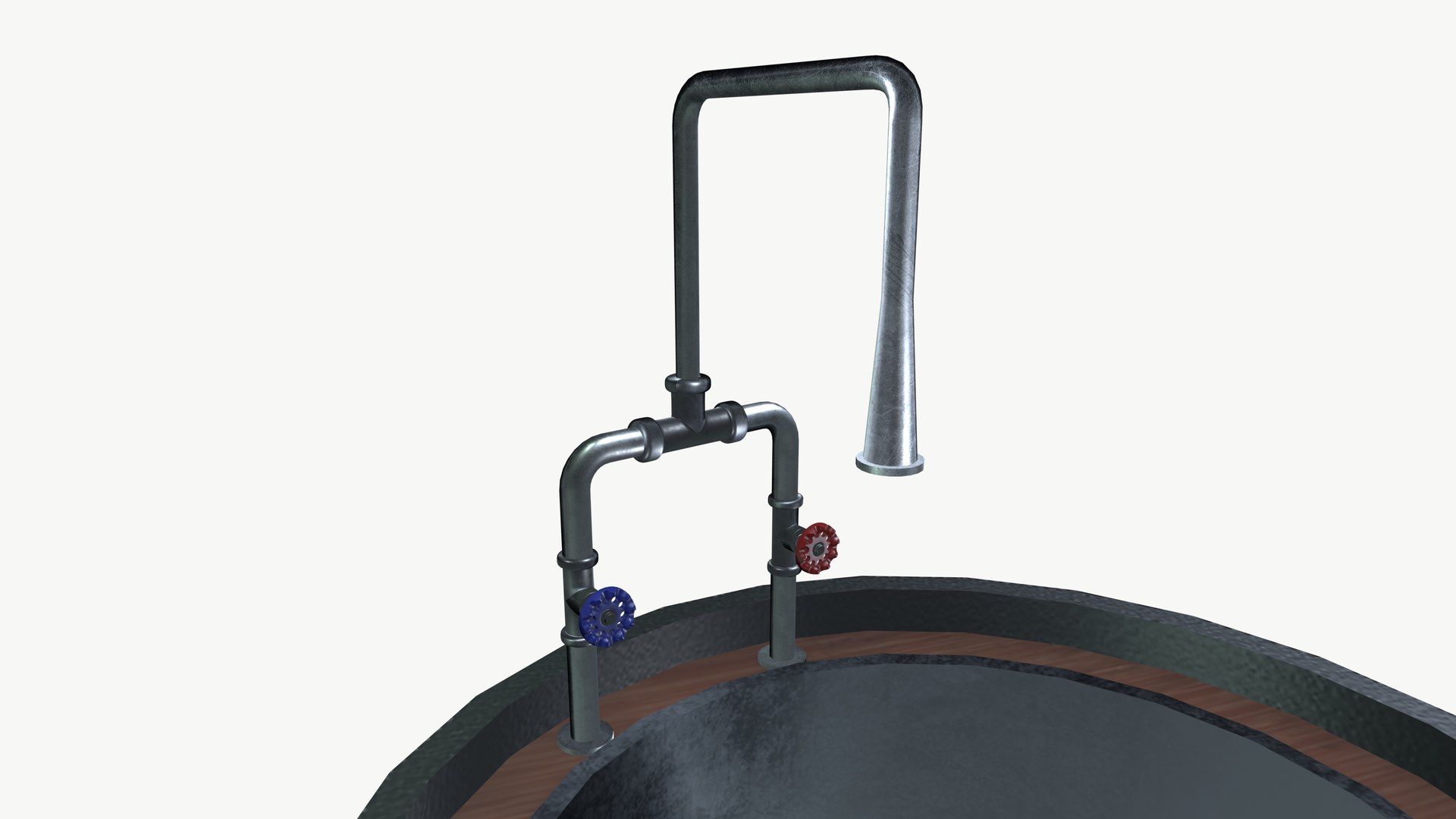 Barrel Wash Basin 3D Model - TurboSquid 2389805