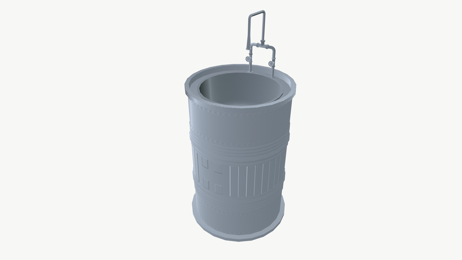 Barrel Wash Basin 3D Model - TurboSquid 2389805