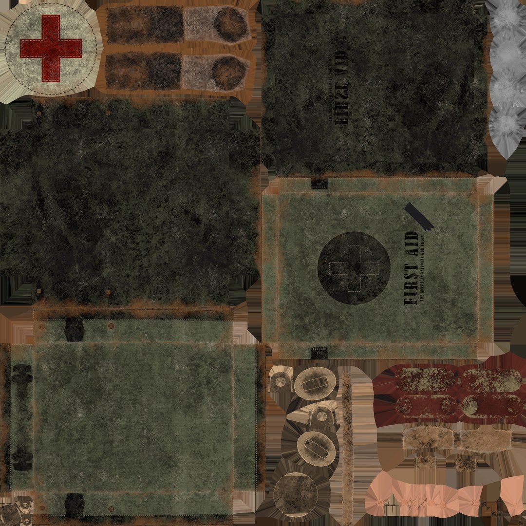 3D First Aid Pack Game Ready Prop - TurboSquid 2192753