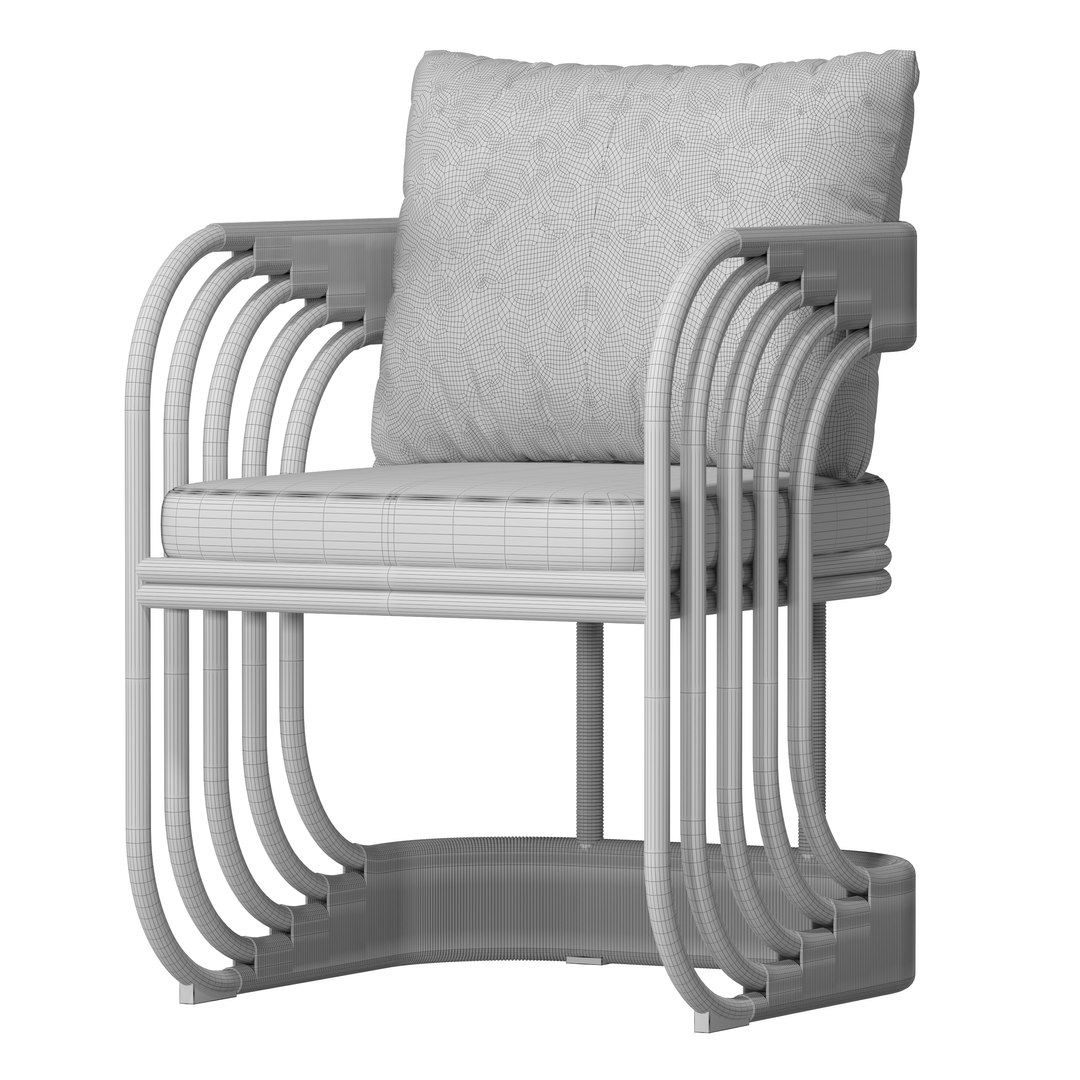 Sette Garden Roa Table And Chair 3D Model - TurboSquid 2122873