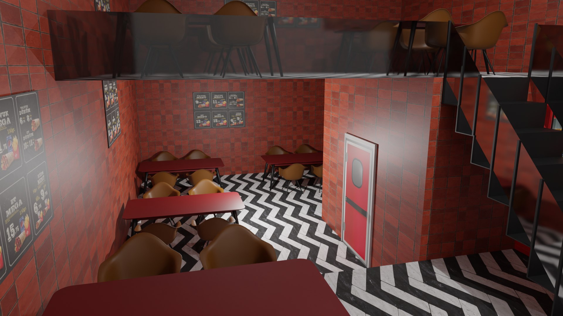 Doner Restaurant Interior 3D - TurboSquid 2140769