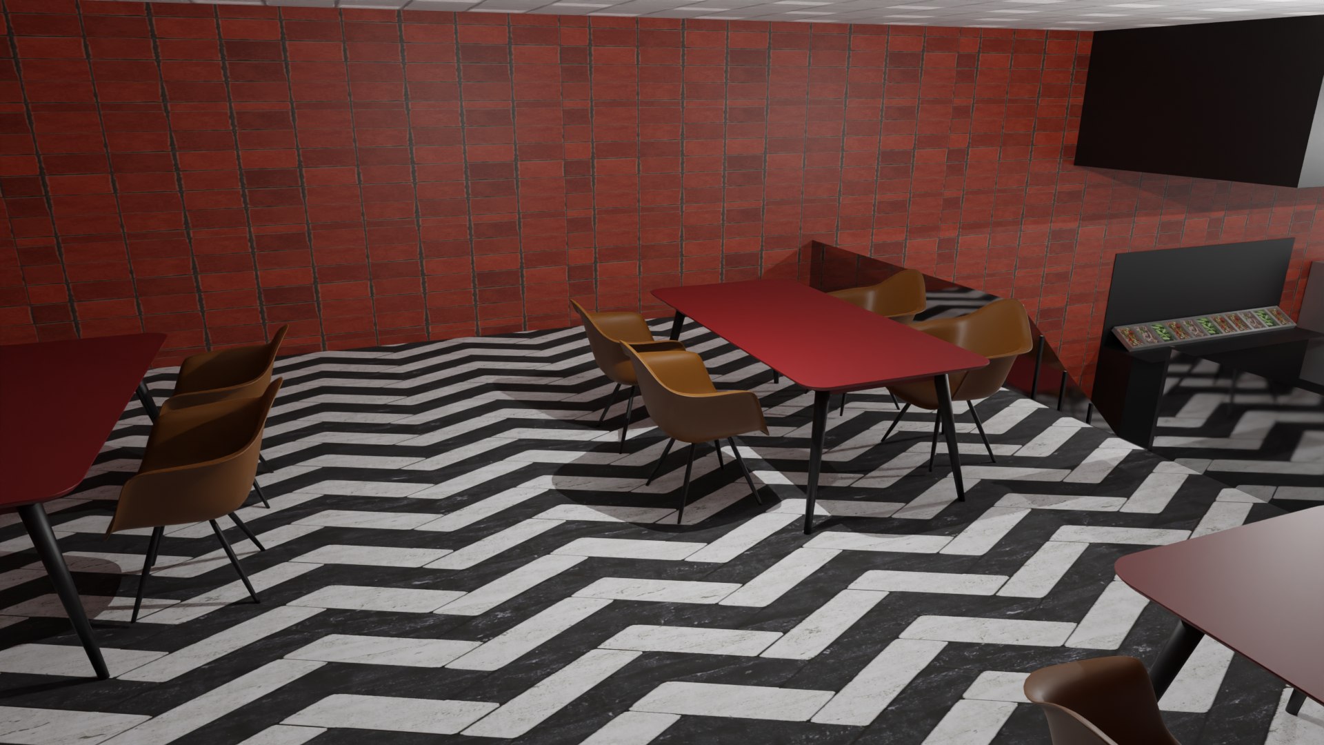 Doner Restaurant Interior 3D - TurboSquid 2140769