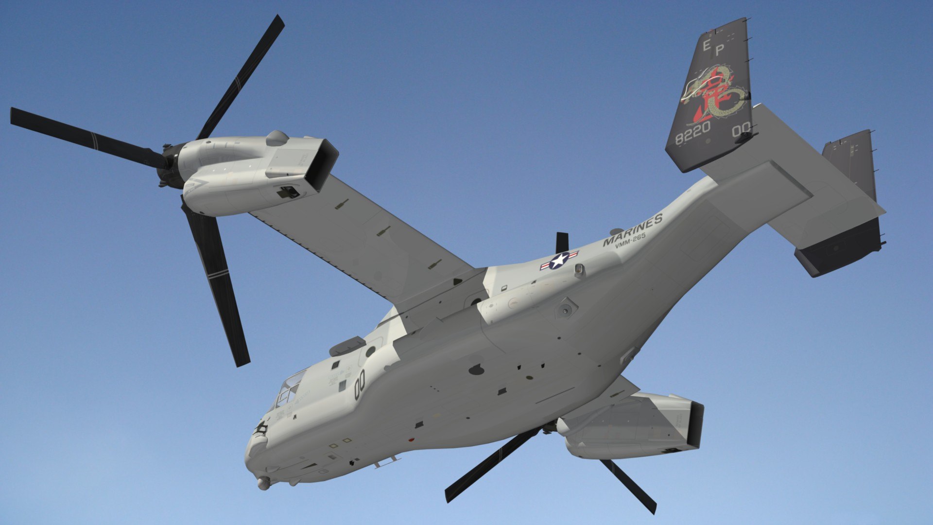 V22 Osprey VMM265 3D Model - TurboSquid 1995711