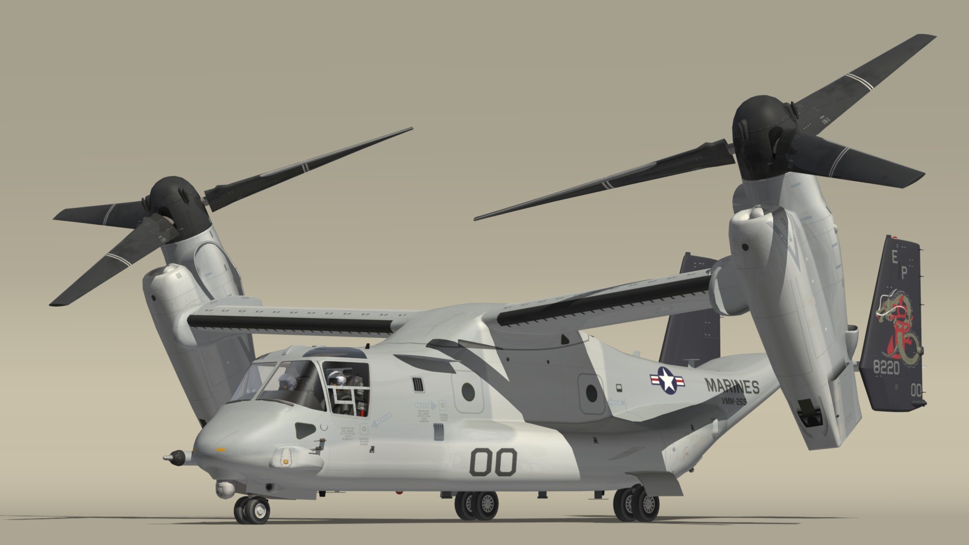 V22 Osprey VMM265 3D Model - TurboSquid 1995711