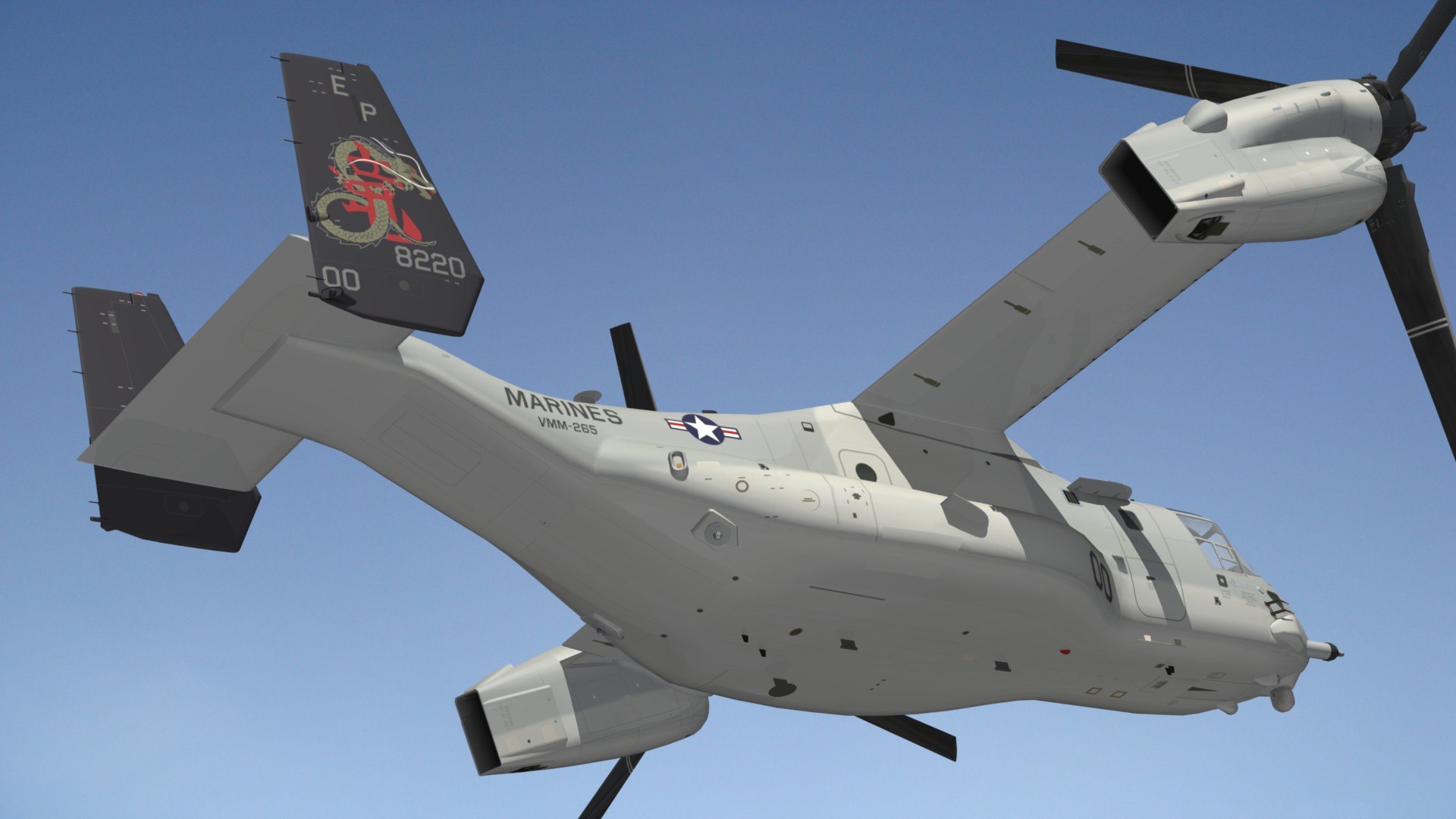 V22 Osprey VMM265 3D Model - TurboSquid 1995711