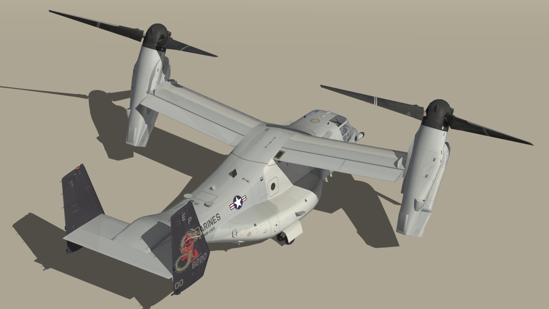V22 Osprey VMM265 3D Model - TurboSquid 1995711