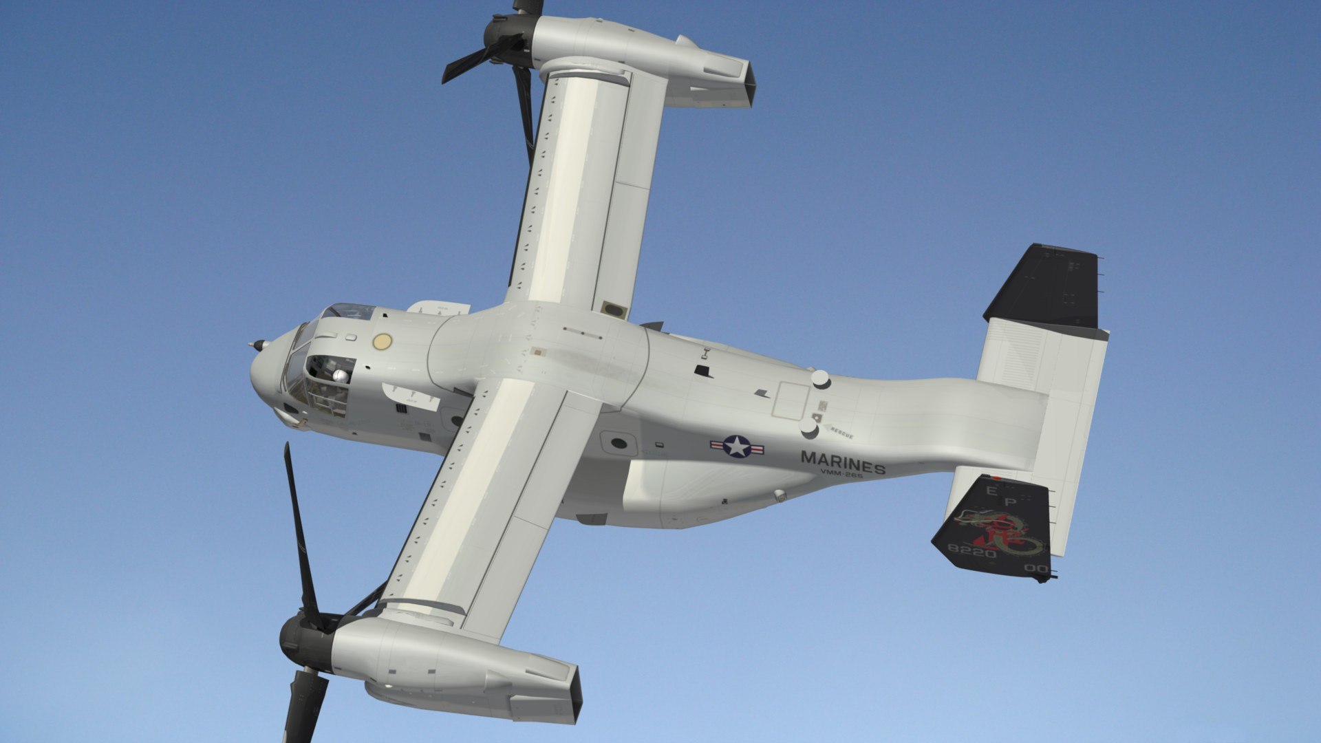 V22 Osprey VMM265 3D Model - TurboSquid 1995711
