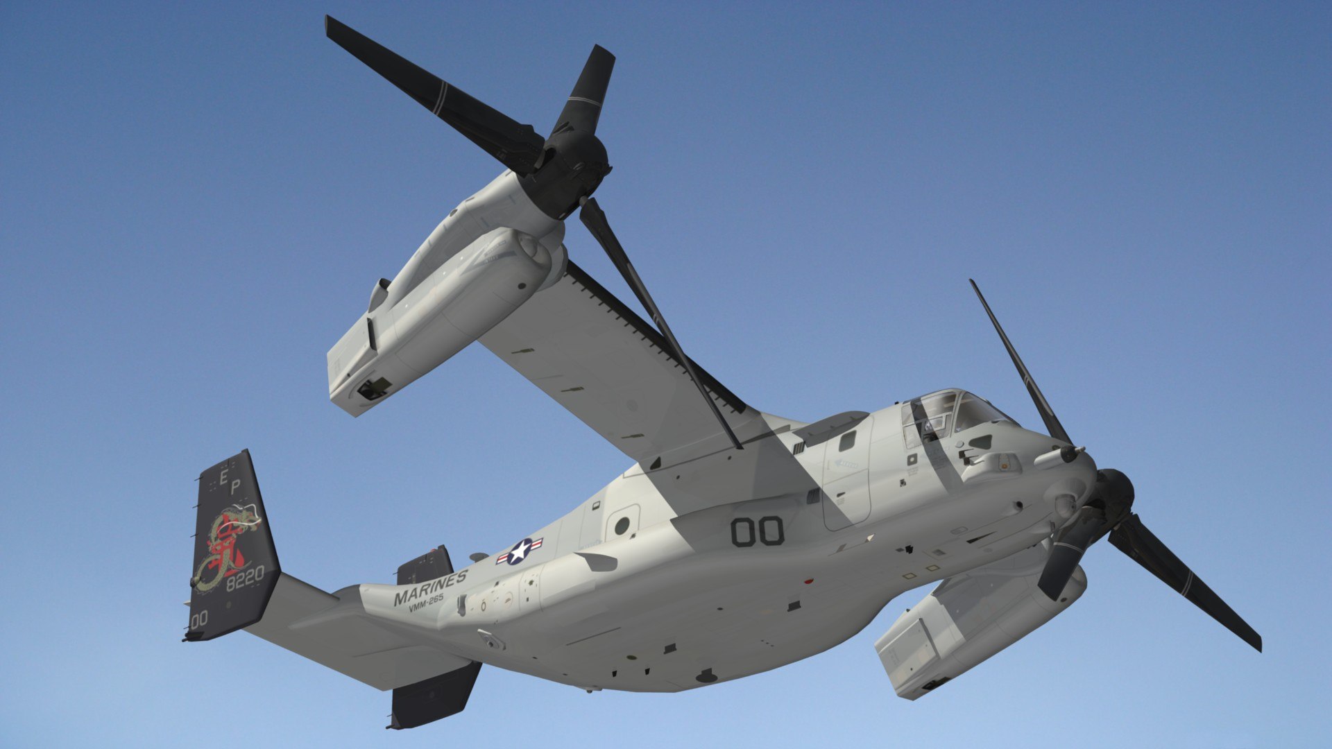 V22 Osprey VMM265 3D Model - TurboSquid 1995711