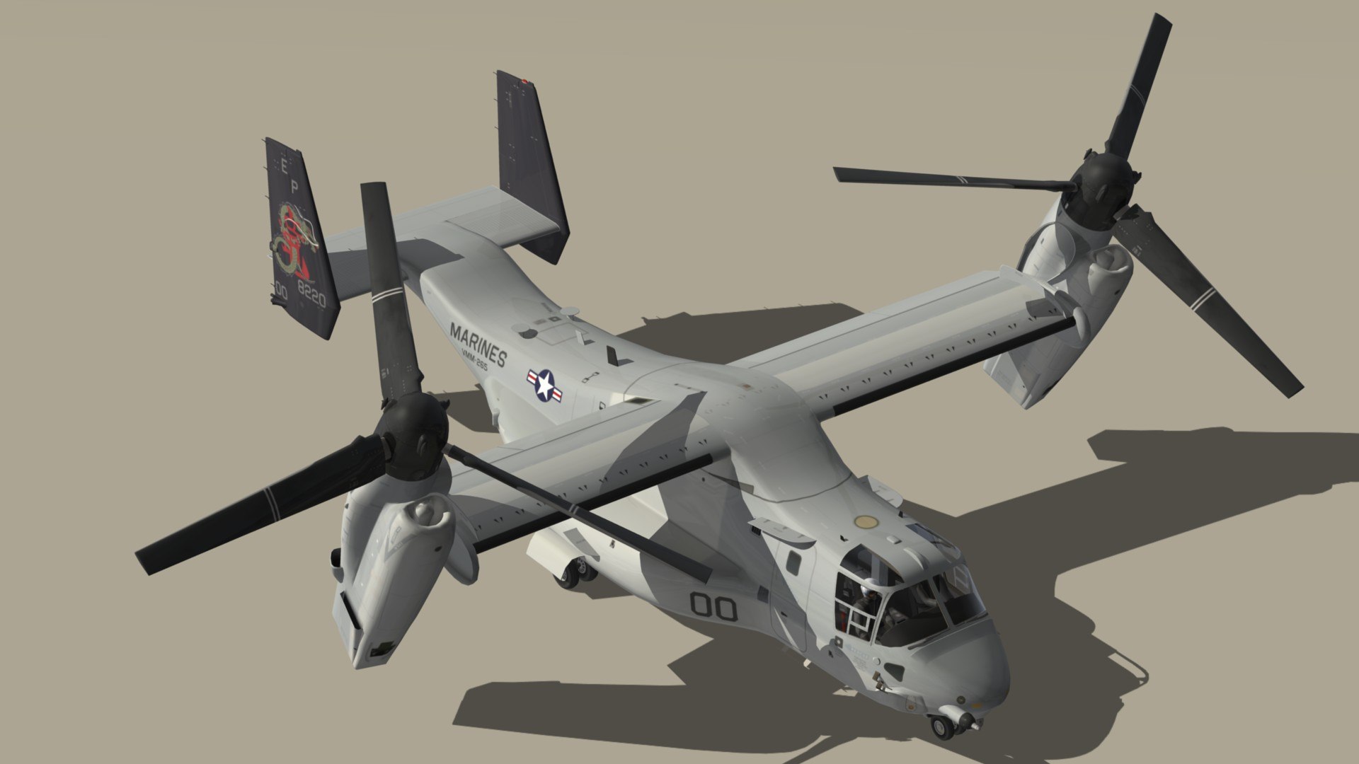 V22 Osprey VMM265 3D Model - TurboSquid 1995711