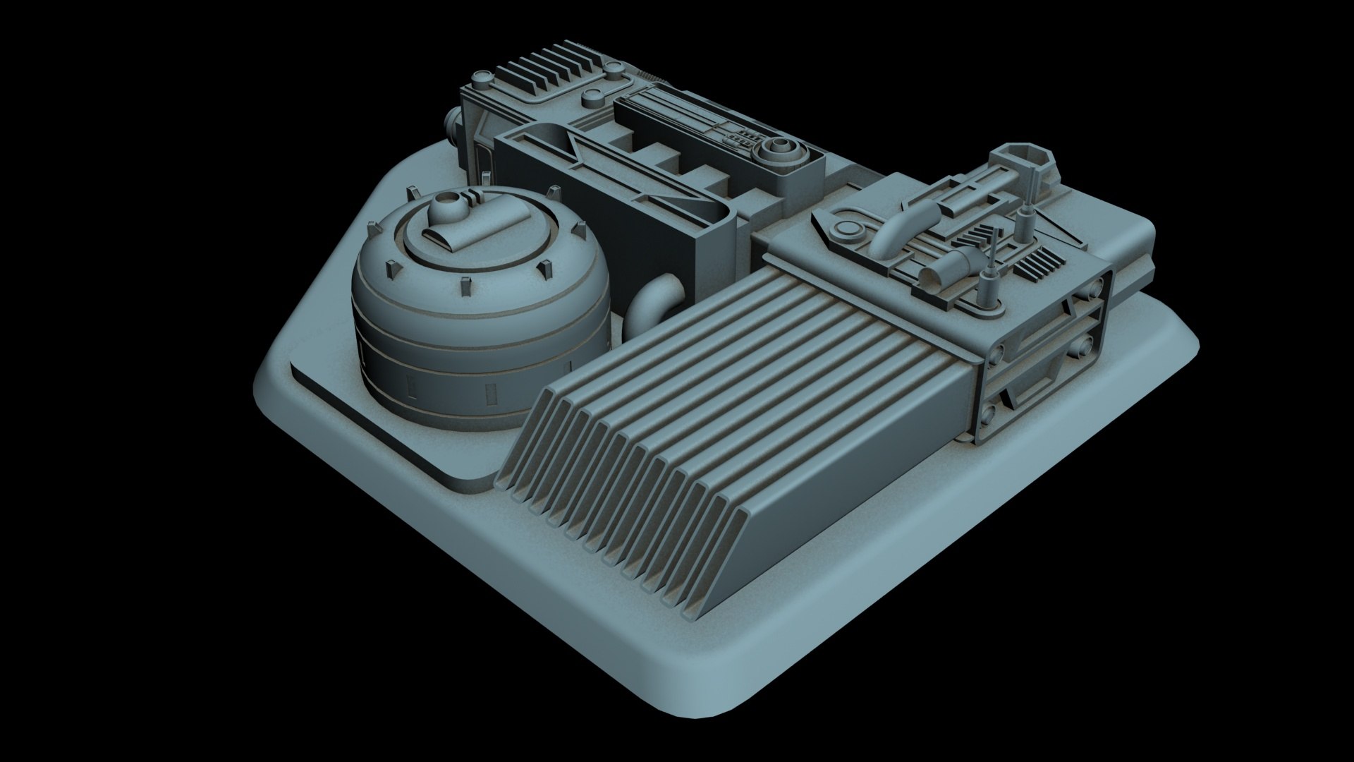 Starship space structure 3D model - TurboSquid 1507587