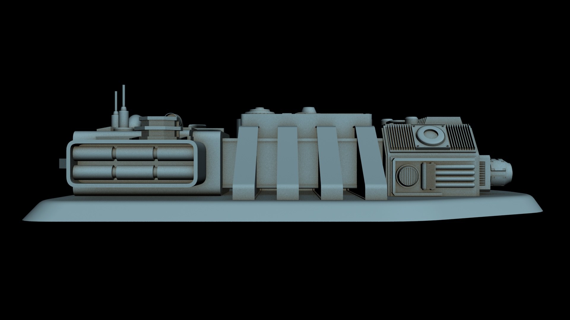 Starship space structure 3D model - TurboSquid 1507587