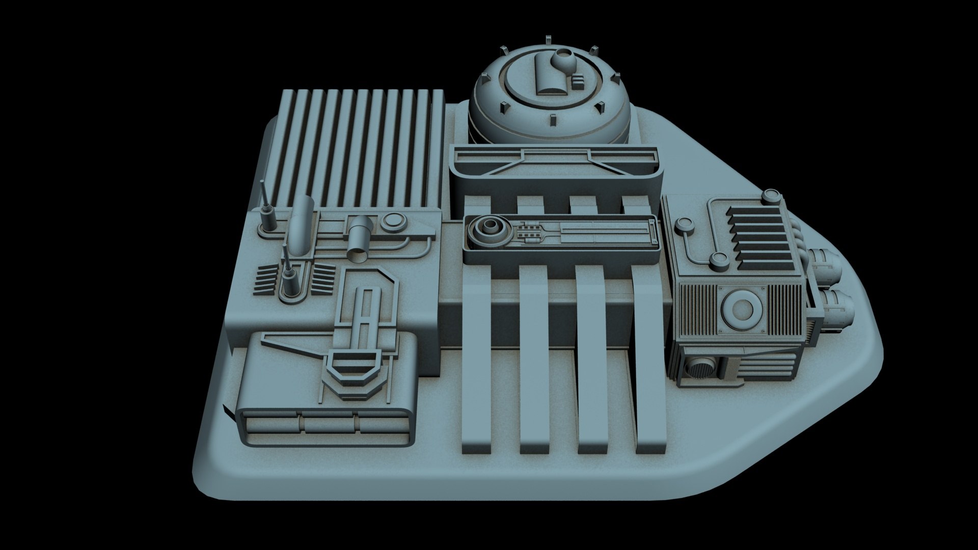 Starship space structure 3D model - TurboSquid 1507587