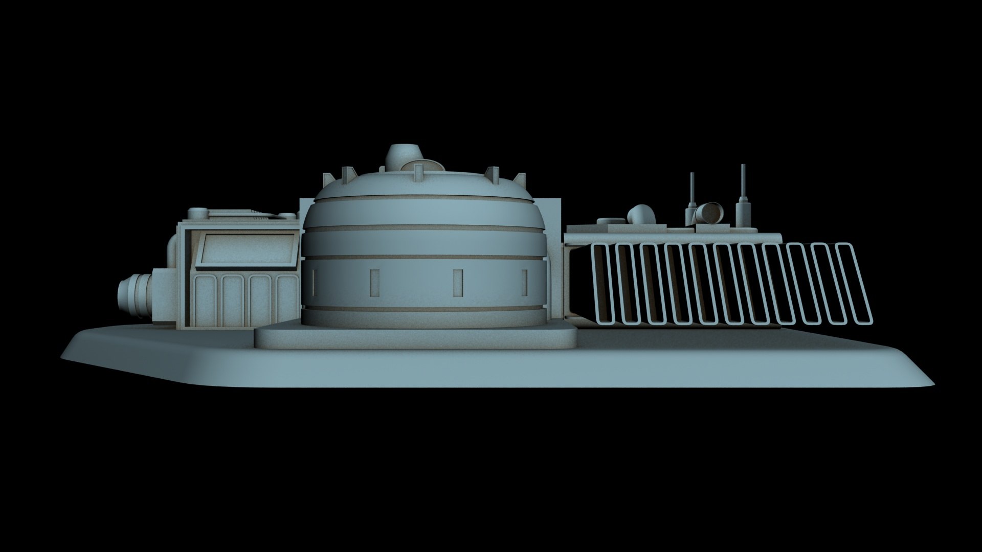 Starship space structure 3D model - TurboSquid 1507587