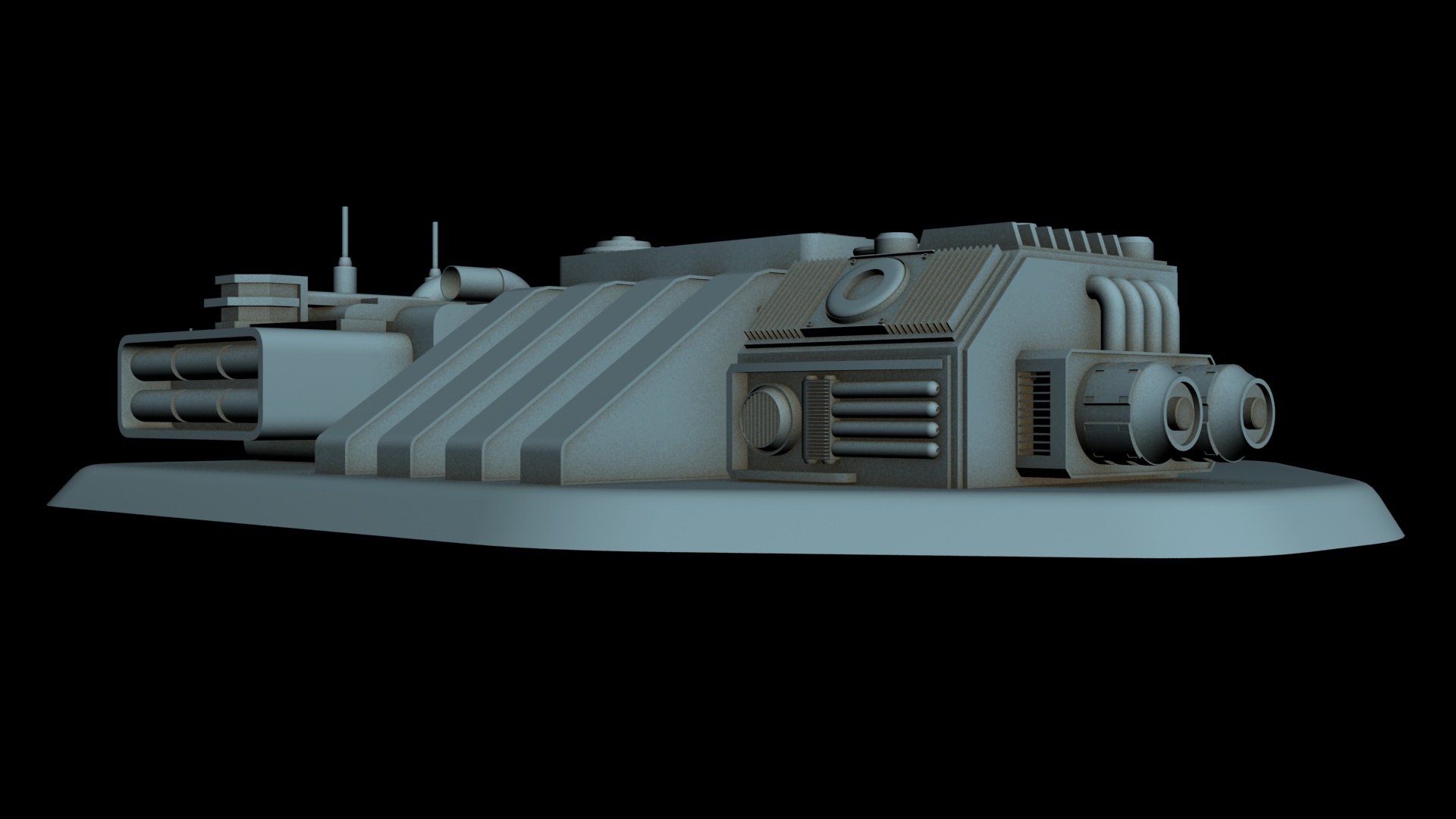 Starship space structure 3D model - TurboSquid 1507587