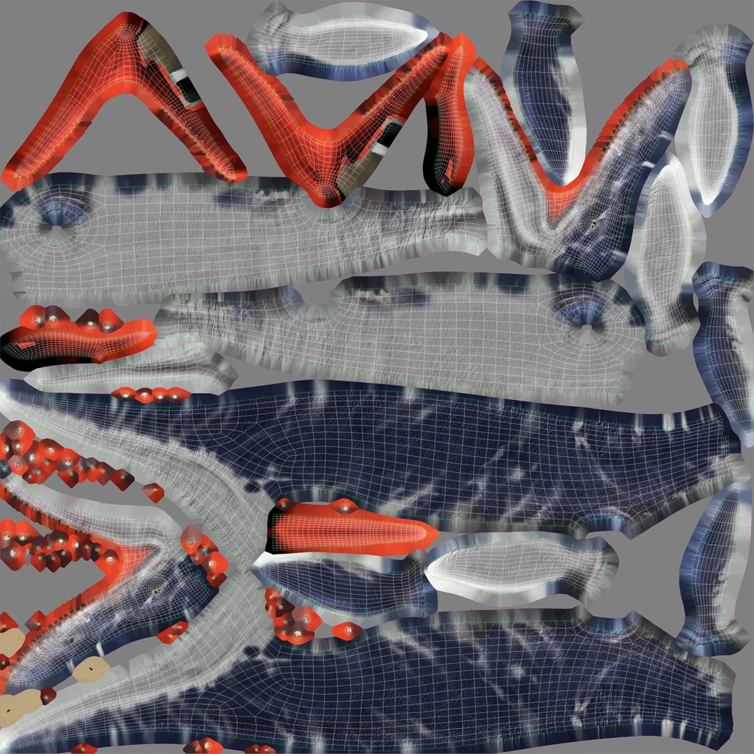 Kronosaurus Dinosaur Modeled Max