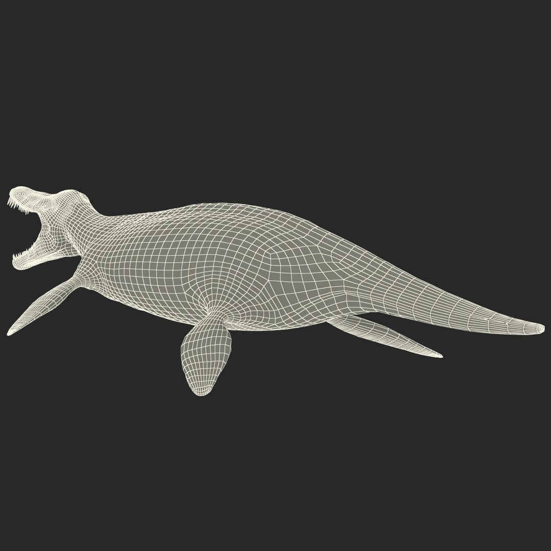 Kronosaurus Dinosaur Modeled Max