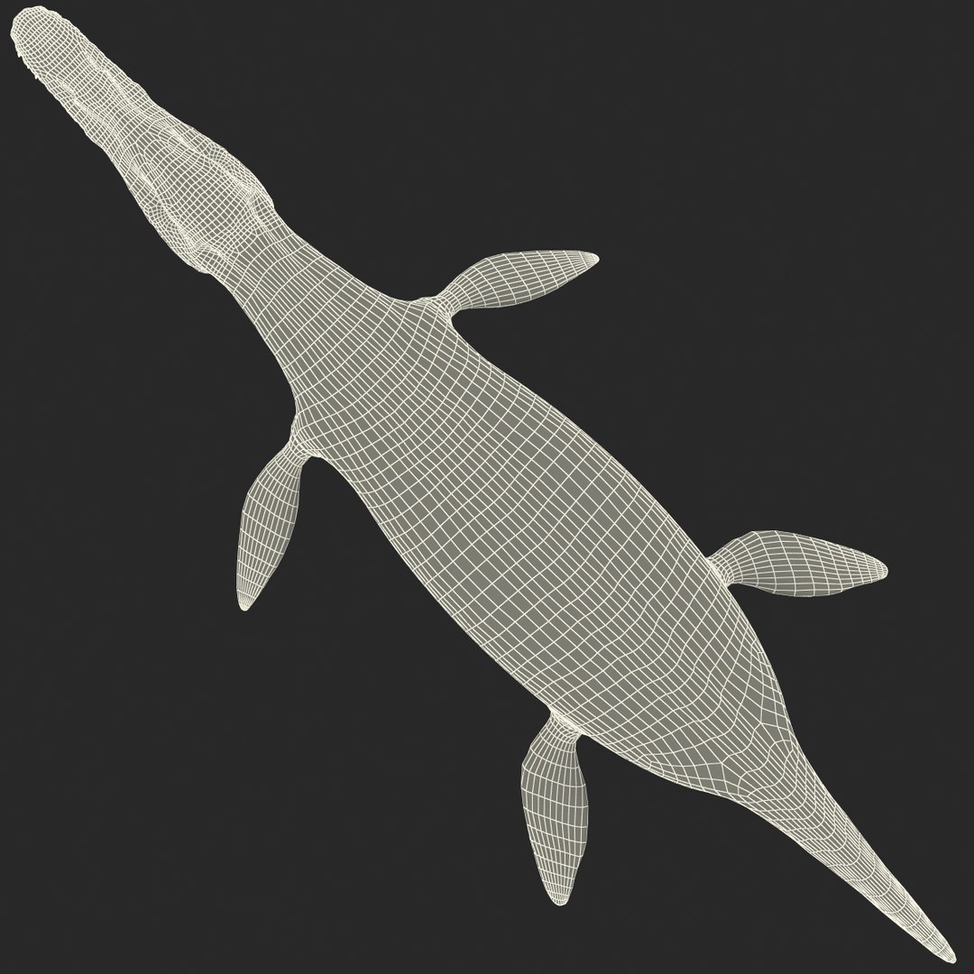 Kronosaurus Dinosaur Modeled Max