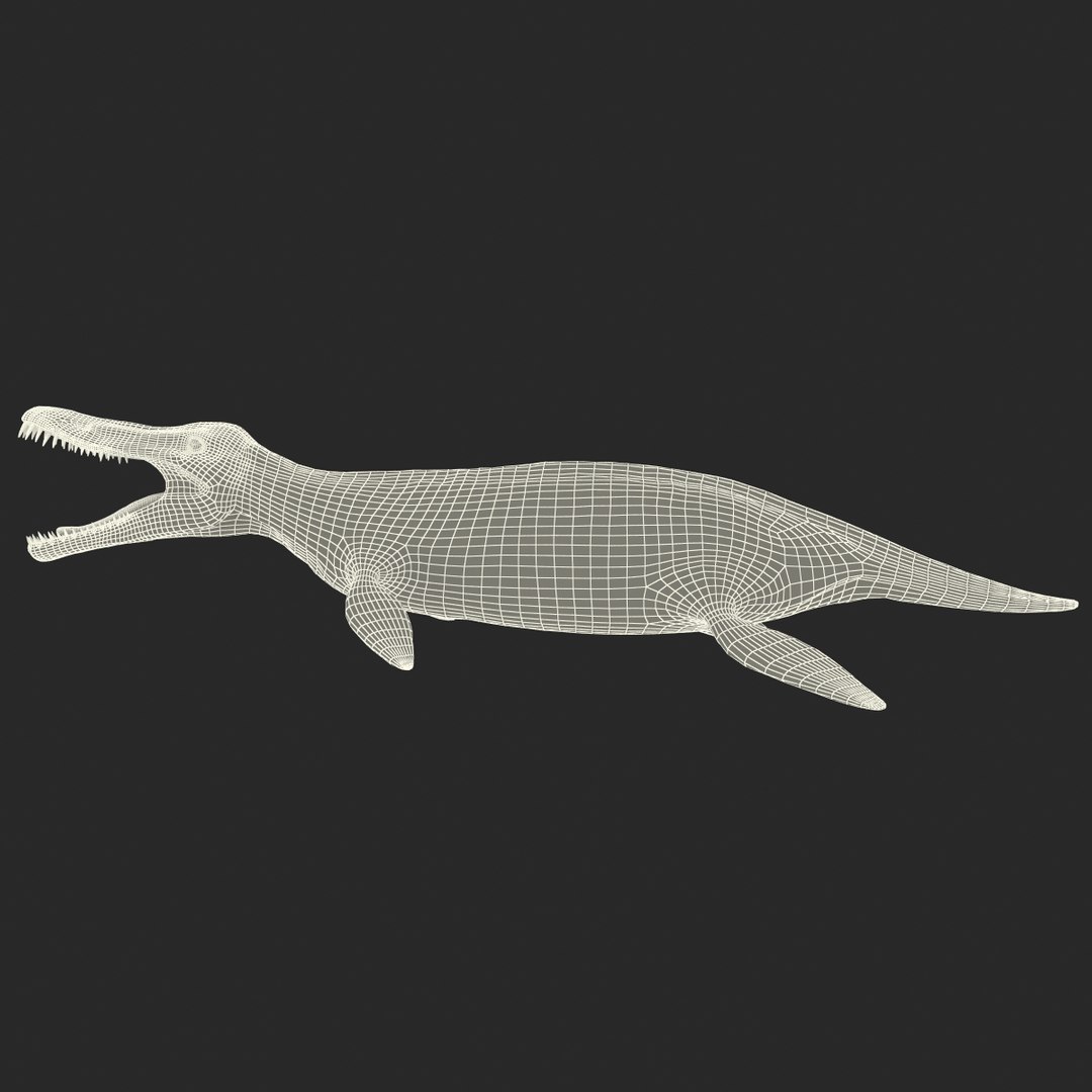 Kronosaurus Dinosaur Modeled Max