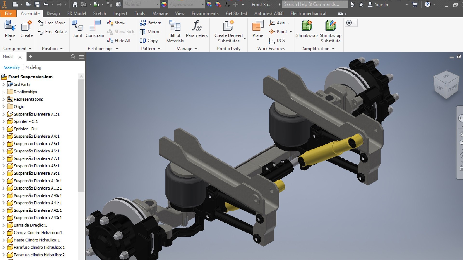 Front suspension vehicle 3D model - TurboSquid 1797257