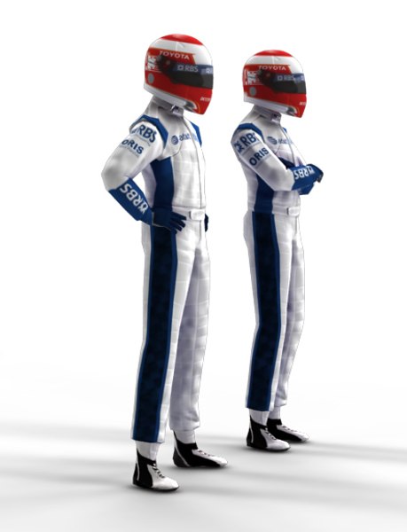 nakajima f1 driver 3d model