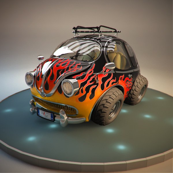 modelo 3d Coche de dibujos animados - TurboSquid 674043