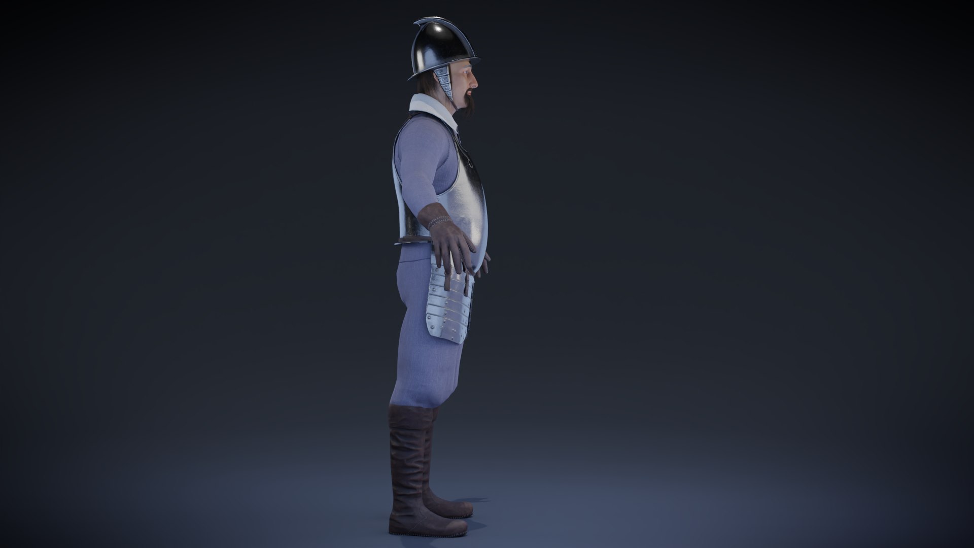 3D Model Dutch Warrior - TurboSquid 1858196