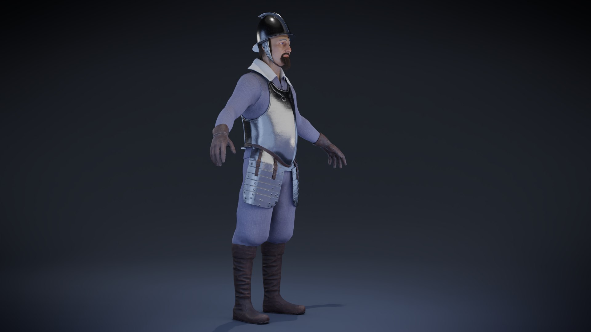 3D Model Dutch Warrior - TurboSquid 1858196