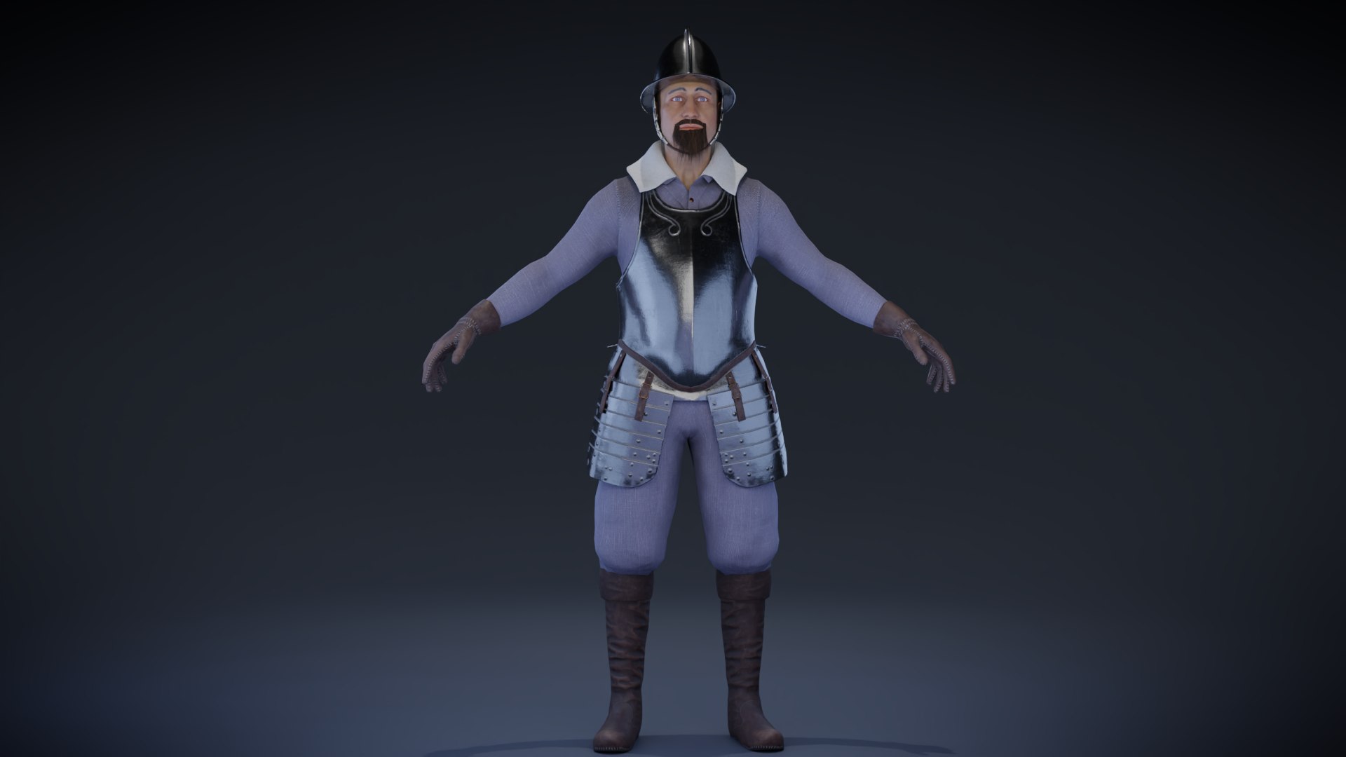 3D Model Dutch Warrior - TurboSquid 1858196