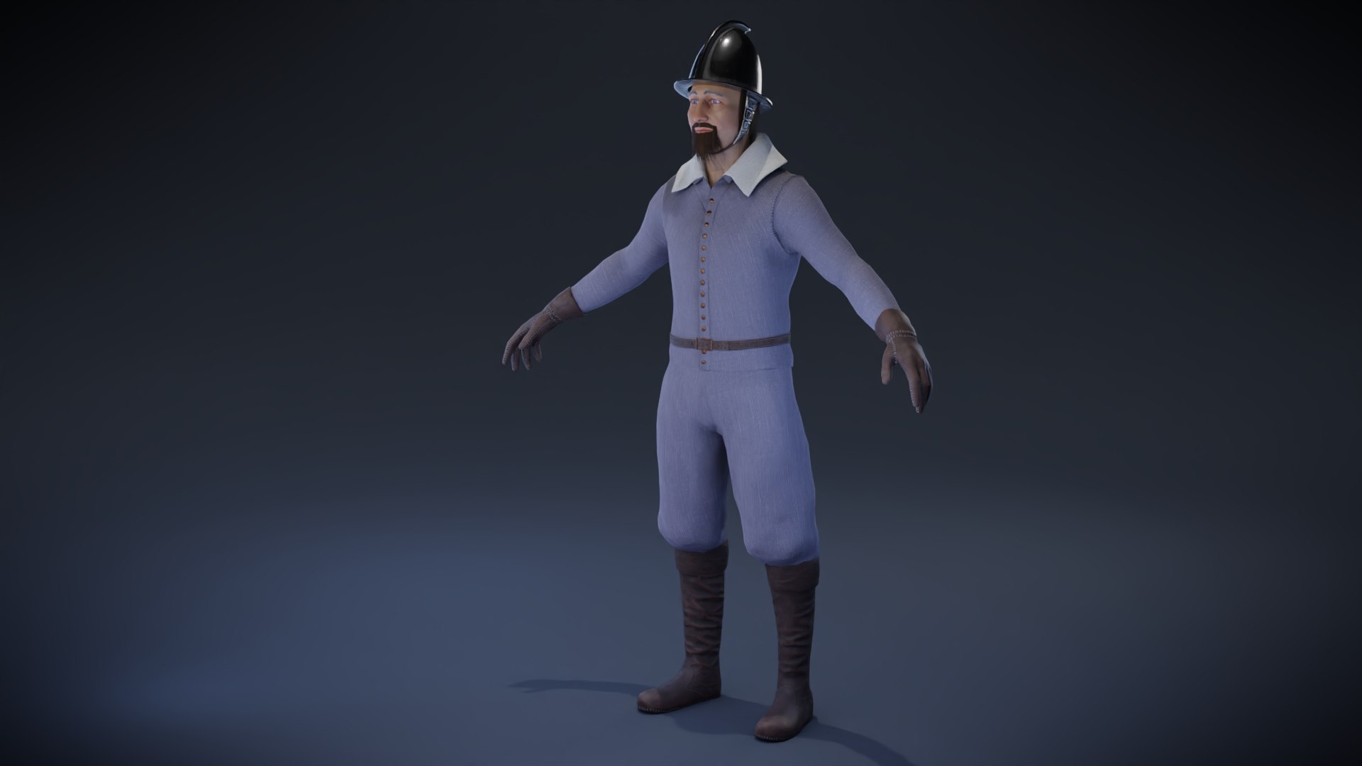 3D Model Dutch Warrior - TurboSquid 1858196