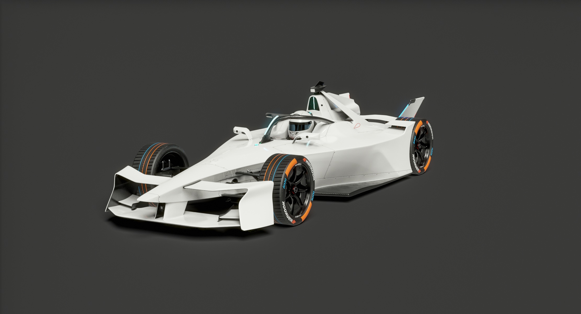 GEN3 Evo Formula E 2025 Race Car White Mockup 3D Model - TurboSquid 2287912