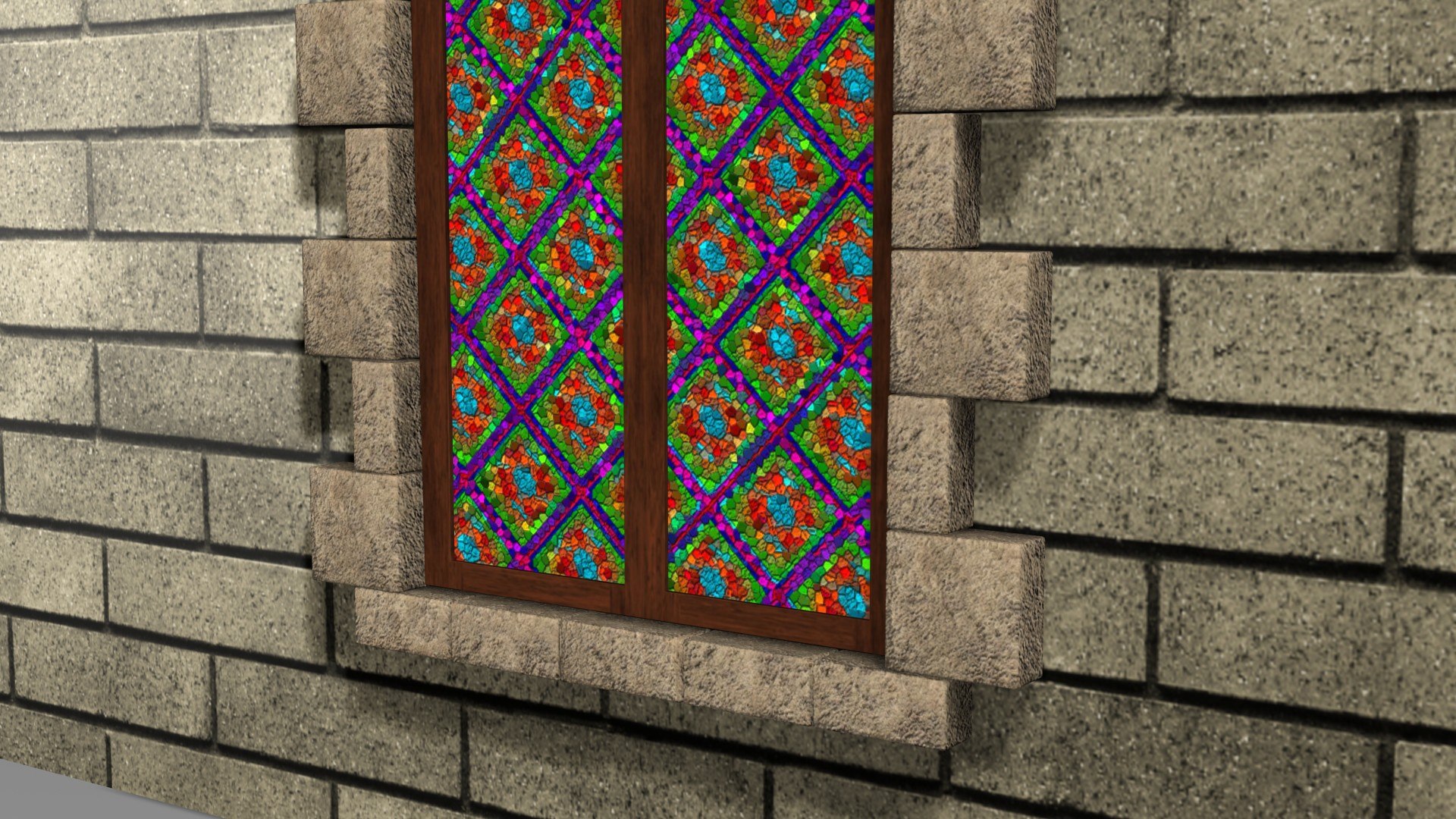 3D Stained Glass - TurboSquid 1613048