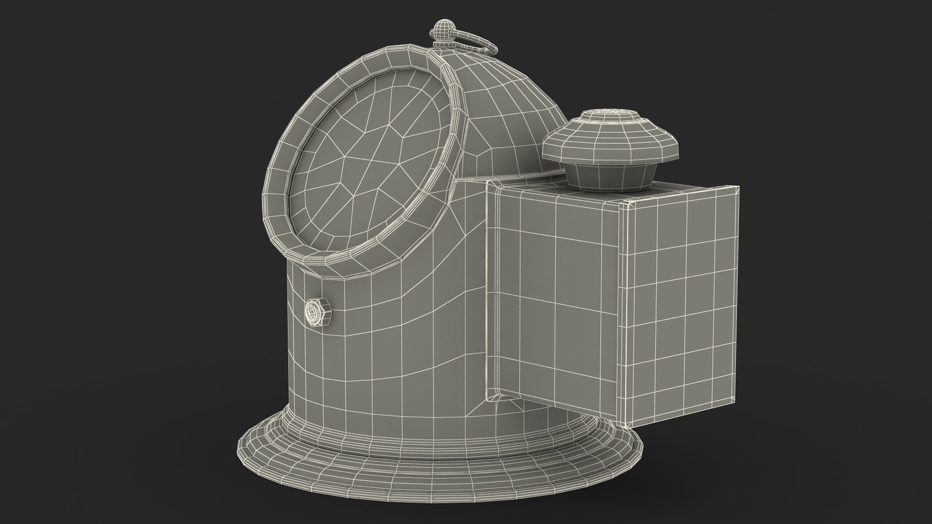 Vintage Marine Binnacle Boat Oil Lamp Old Brass Model - TurboSquid 2215119