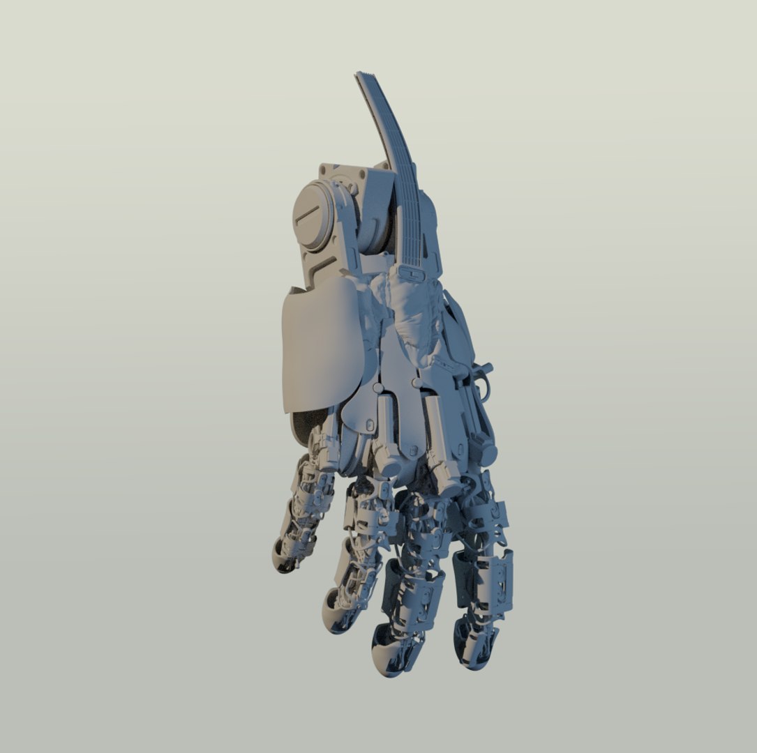 Hand mechanical 3D model - TurboSquid 1454184