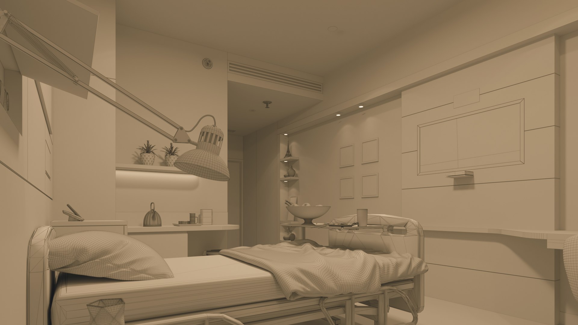 Patient Room 3D - TurboSquid 1778333