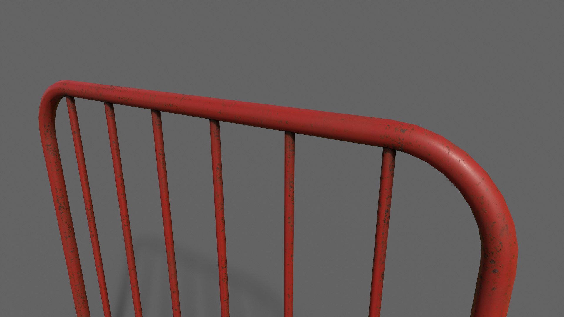 3D PBR Pedestrian Guard Rail Red V2 - TurboSquid 1866721