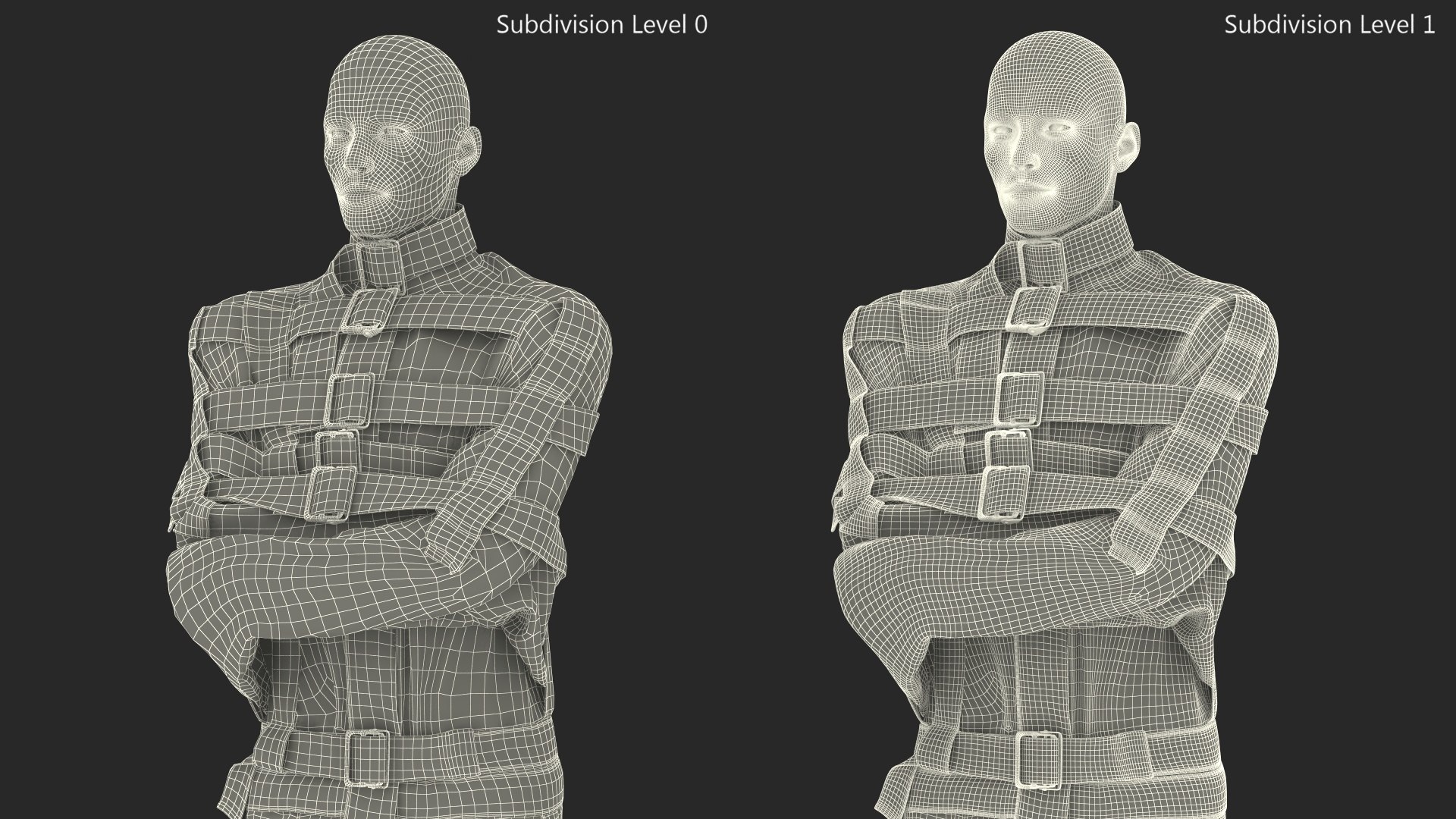 Male Figure In Straitjacket 3D - TurboSquid 2291256