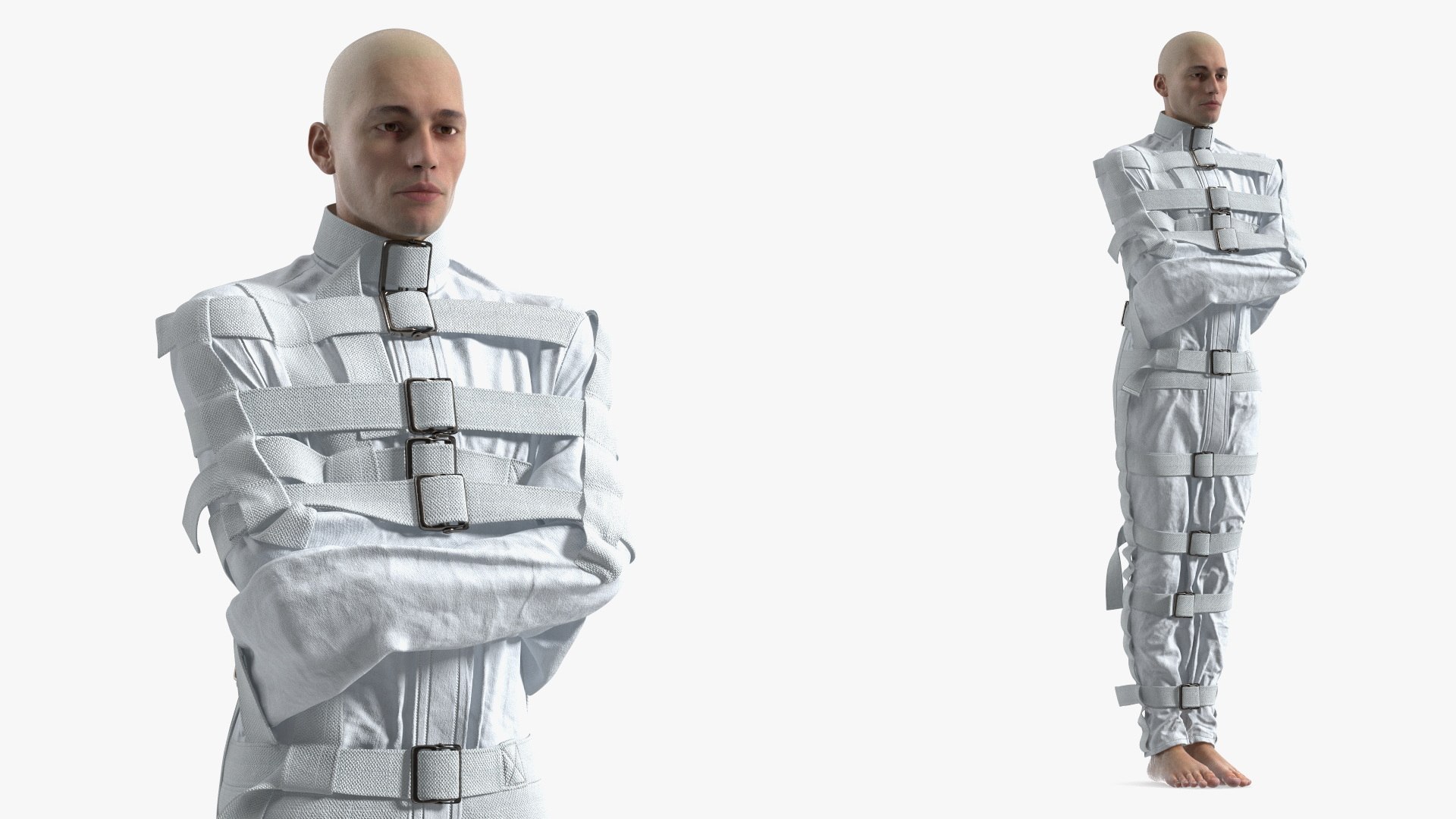 Male Figure In Straitjacket 3D - TurboSquid 2291256