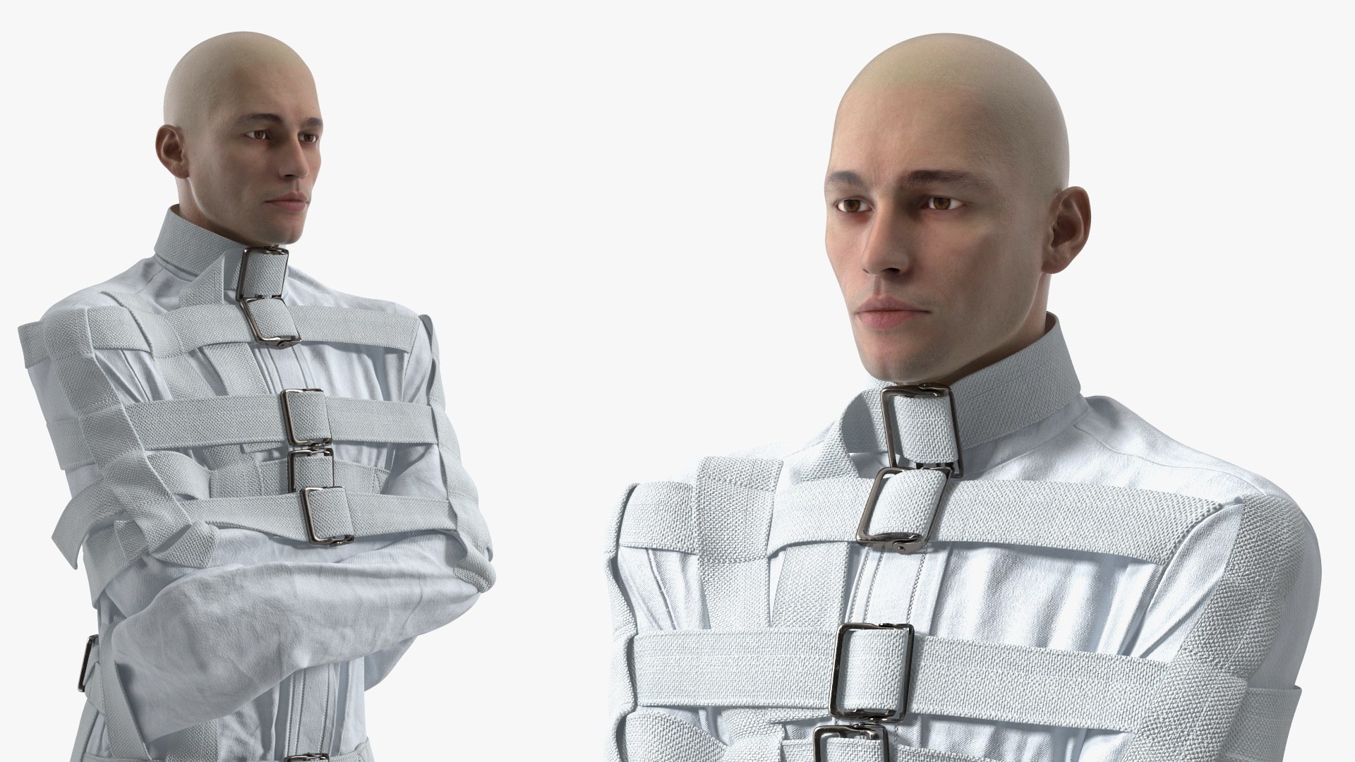 Male Figure In Straitjacket 3D - TurboSquid 2291256