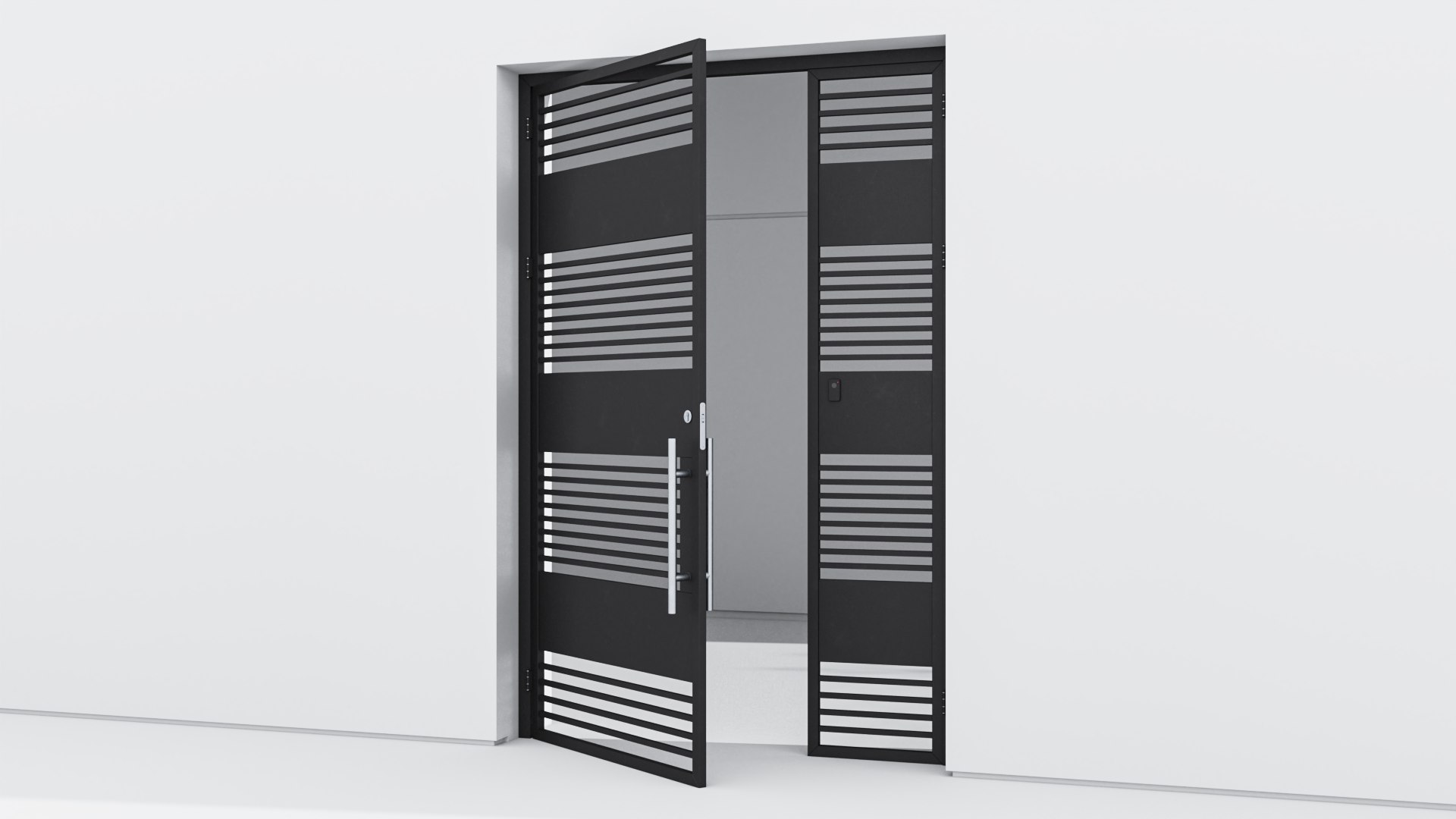 Aluminium door 49 3D model - TurboSquid 2014755