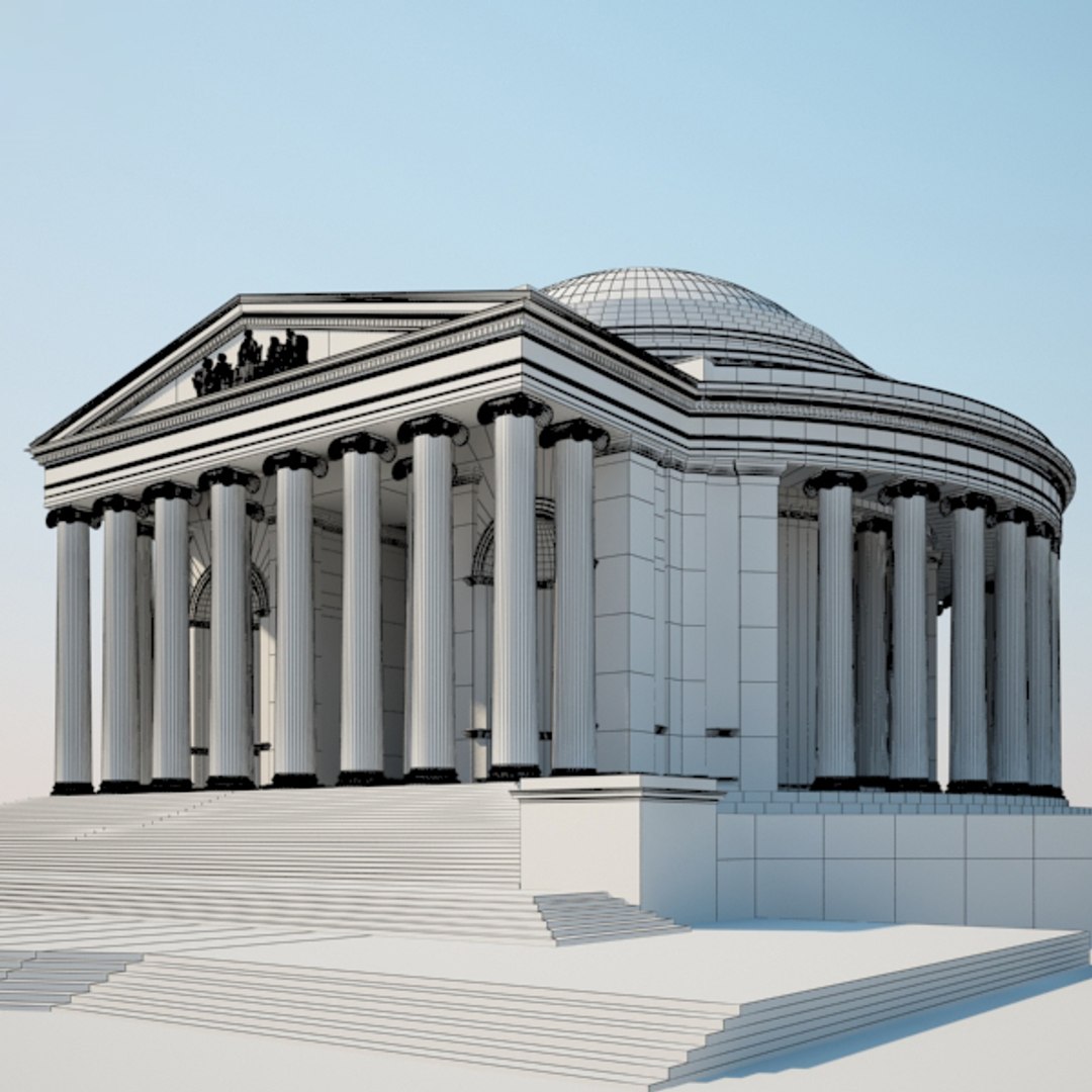 3D Model Thomas Jefferson Memorial - TurboSquid 1307470