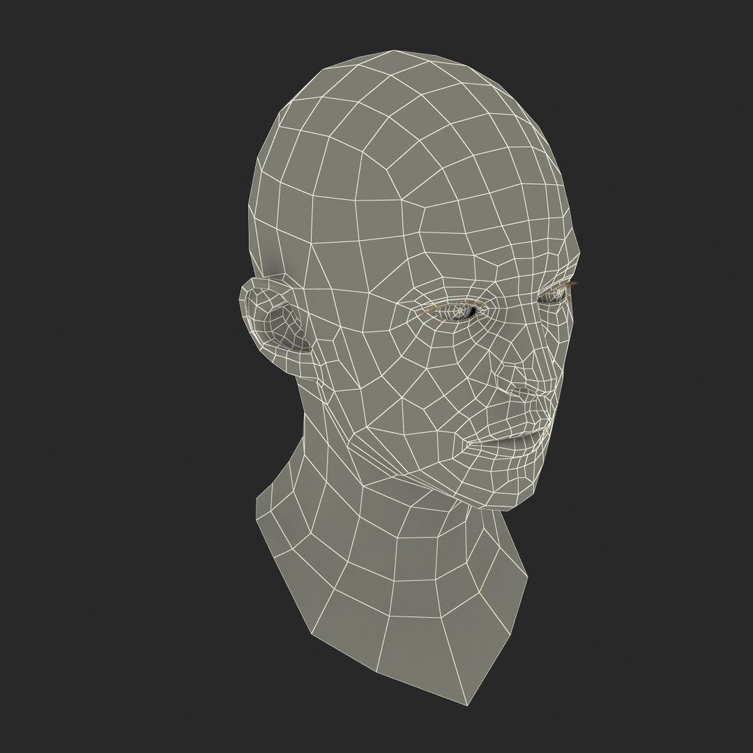 Female Mediterranean Head Modeled 3d Model