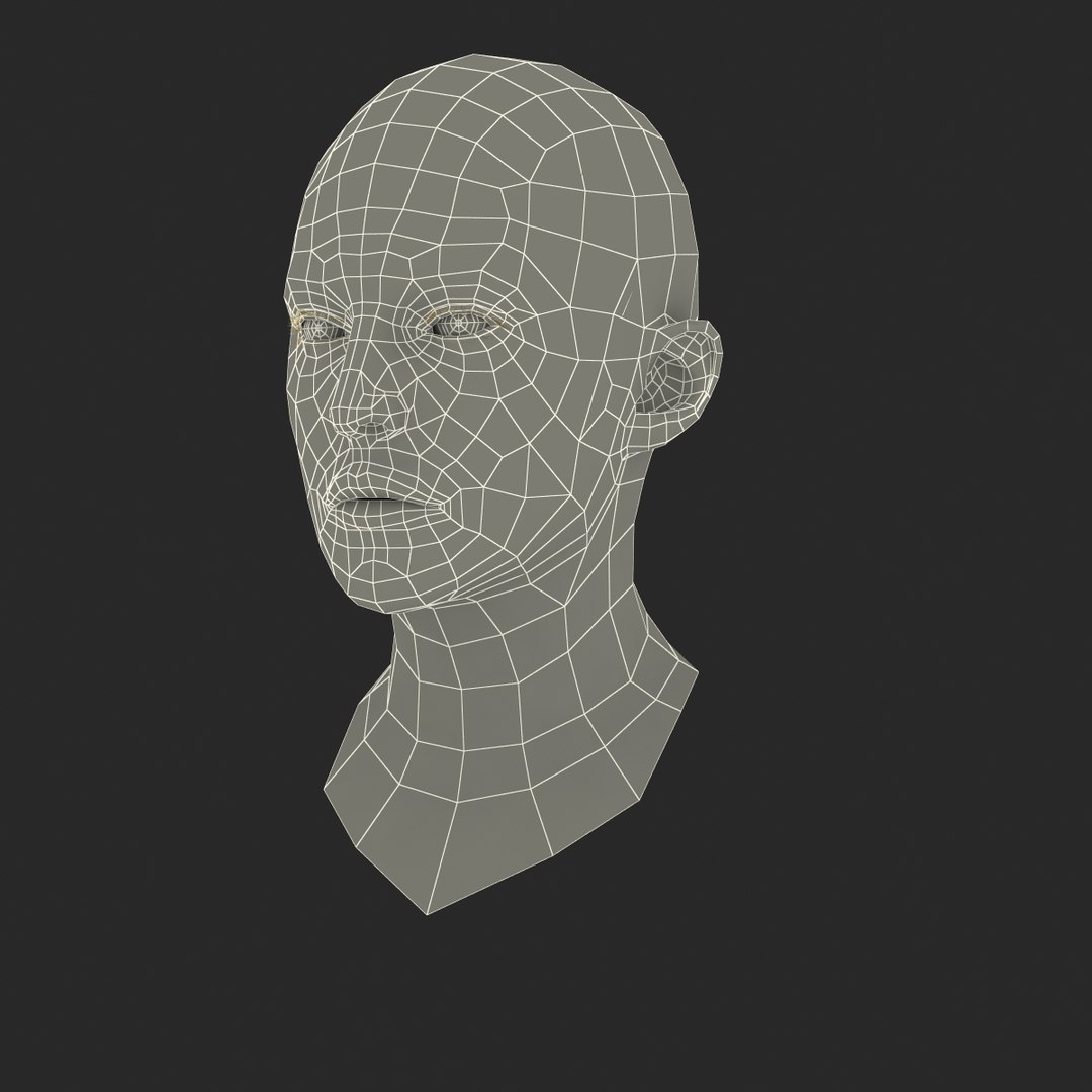 Female Mediterranean Head Modeled 3d Model