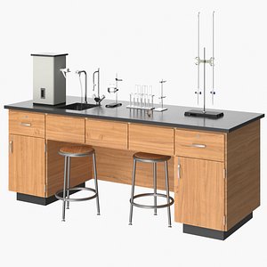 3d model counter laboratory