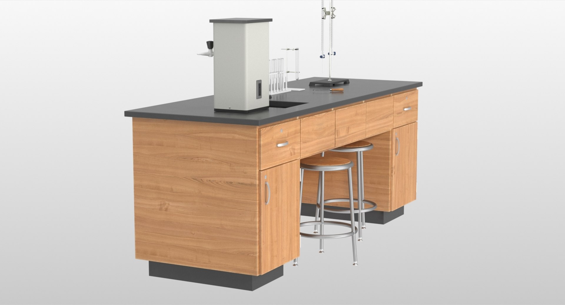 Realistic laboratory equipment desk model - TurboSquid 1237805