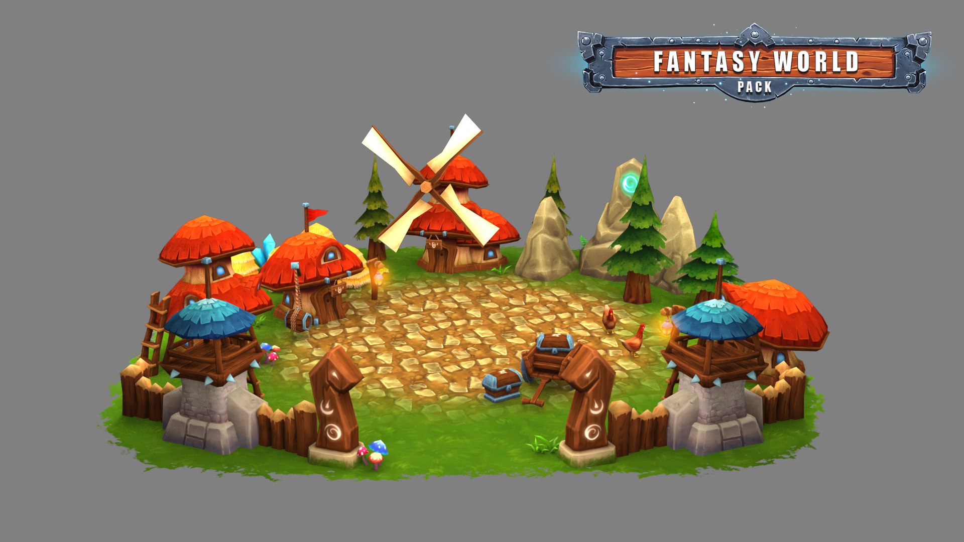 3d Pack Fantasy World