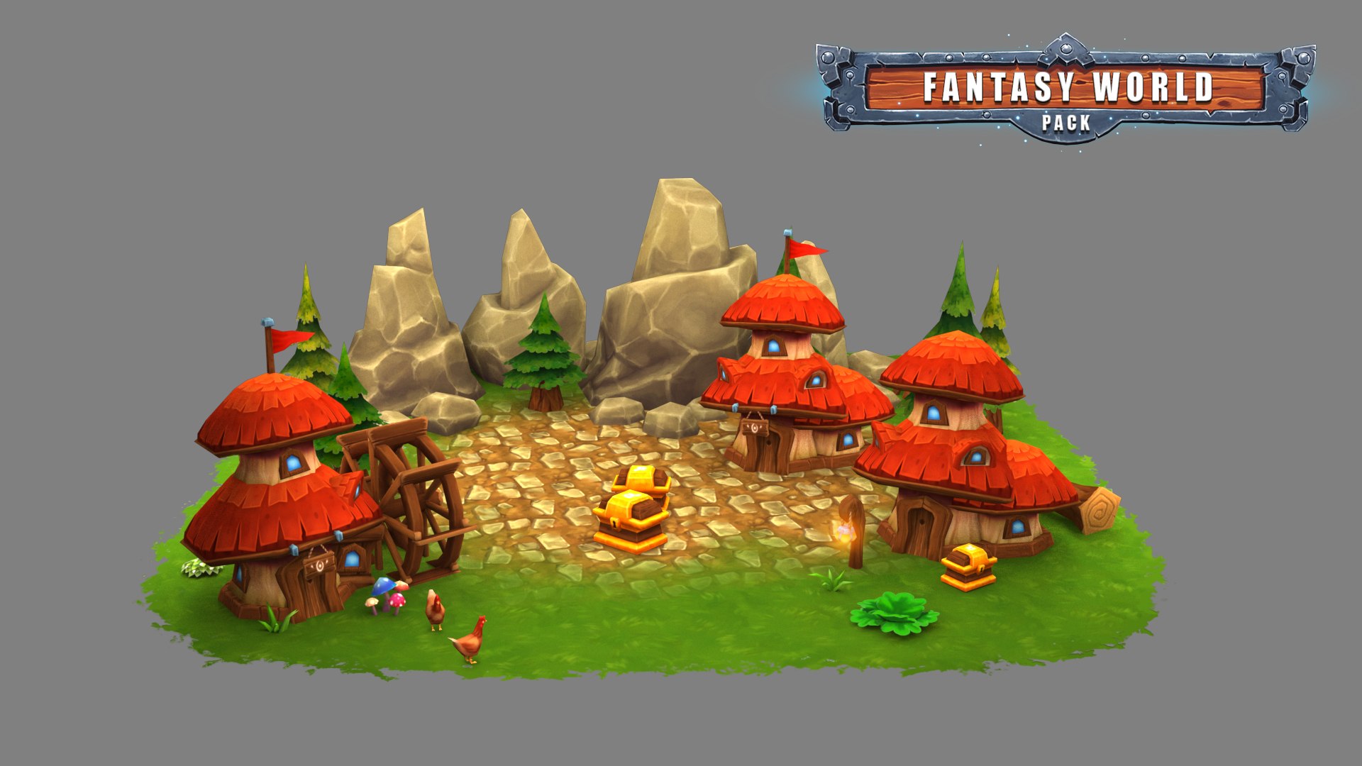 3d Pack Fantasy World