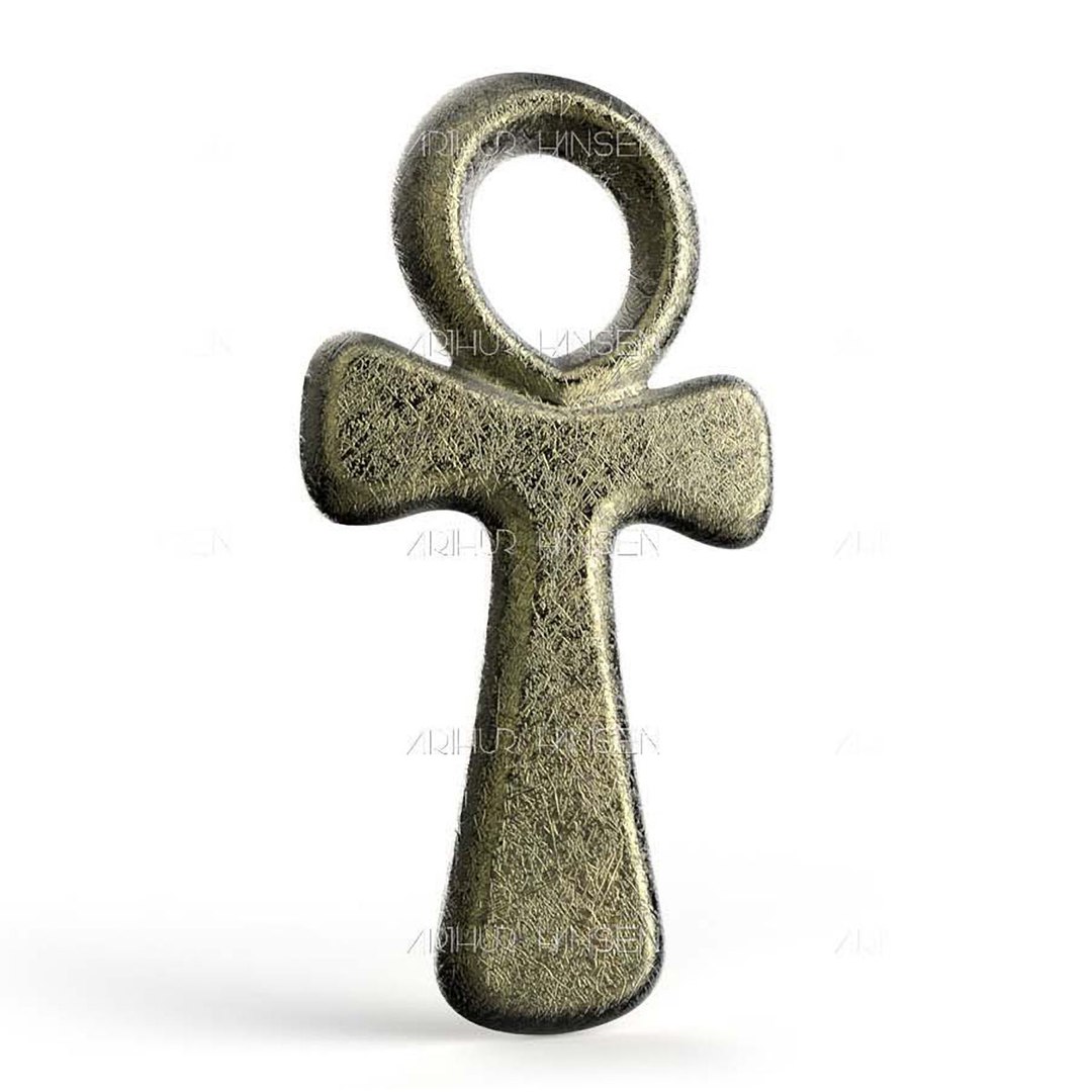 Pendant Ankh Cross 3d Obj