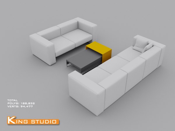 sofa setting 3d model
